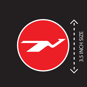 100% Waterproof Biman Logo Sticker